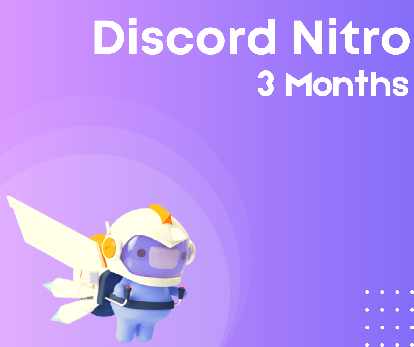 DISCORD NITRO 3 MONTHS + 2 BOOSTS - 100% Works