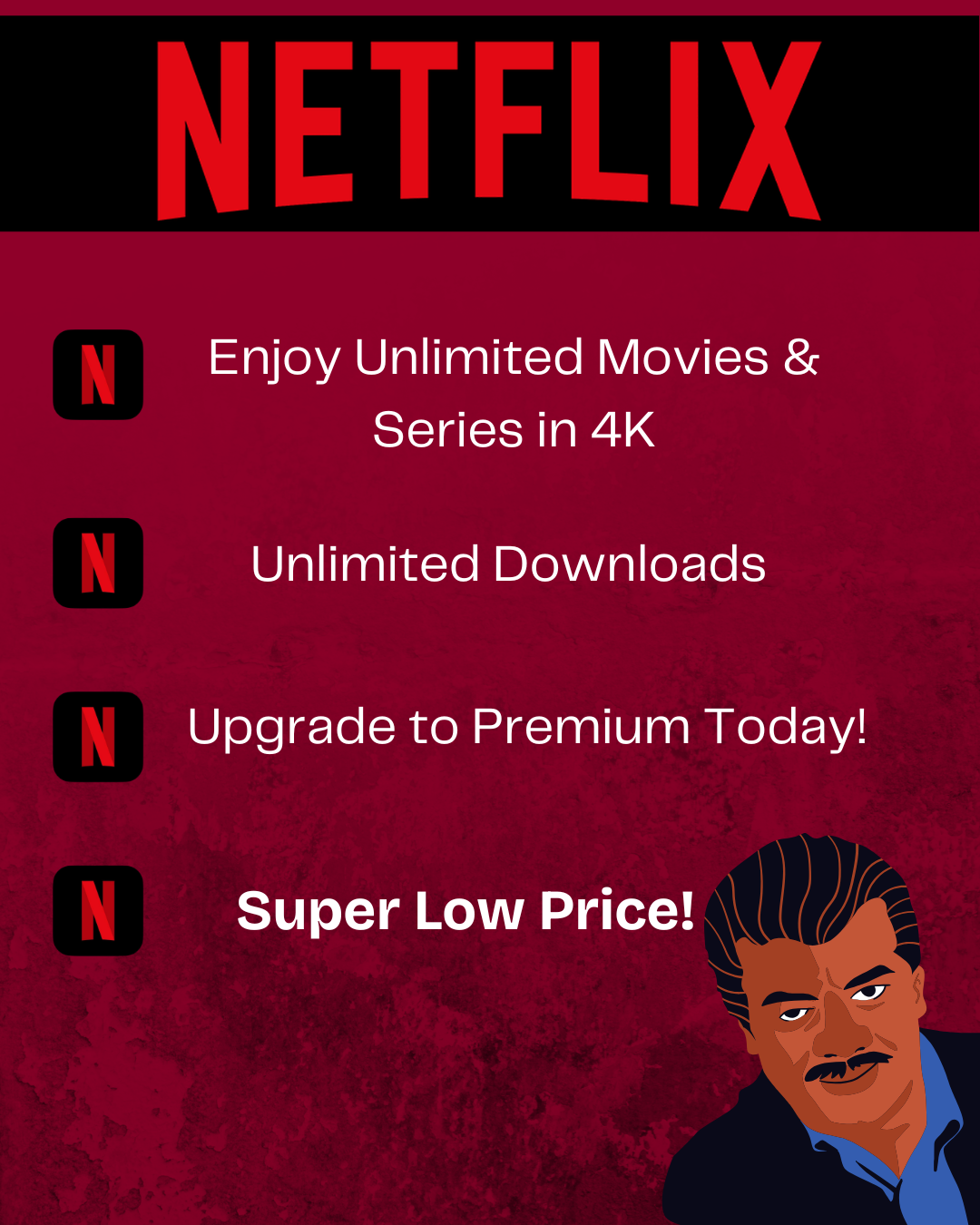 🔸NETFLIX PREMIUM 4K 🎬 1 -3 MONTHS | PRIVATE PROFILE buy on WMCentre.net ...