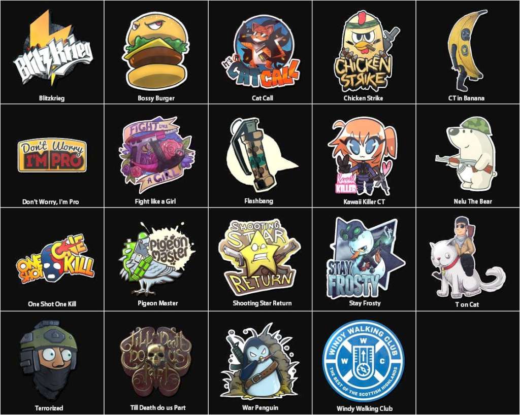 Buy Csgo Random Sticker In Cs Go Action And Download