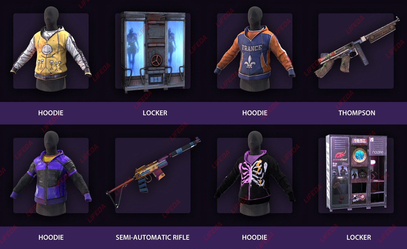 Buy 🔥RUST SKINS TWITCH DROPS Round 22+23+25 44 ITEMS + 🎁 cheap, choose ...
