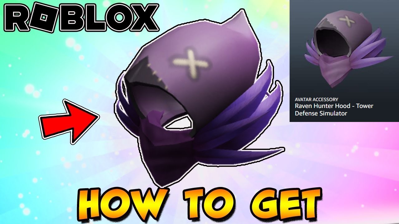 Купить ключ Roblox Roblox: Raven Hunter Hood ️Tower Defense Simulator🔑 ...