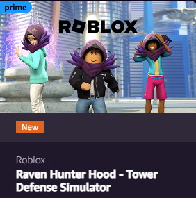 Купить ключ Roblox Roblox: Raven Hunter Hood ️Tower Defense Simulator🔑 ...